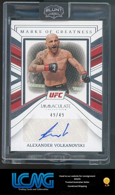 2023 PANINI IMMACULATE UFC Alexander Volkanovski Marks of Greatness ...