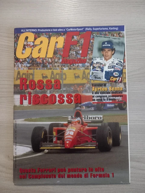 RIVISTA FORMULA 1 car f1 magazine ayrton senna poster maggio 1995 EUR ...