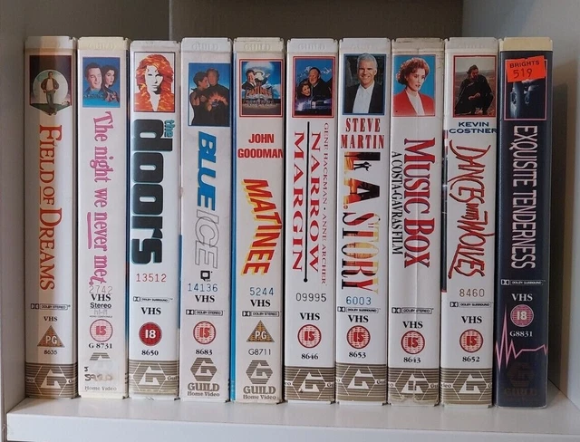 VHS VIDEO BIG Box Ex Rental Guild Action Thriller Comedy 80s/90s Cult ...