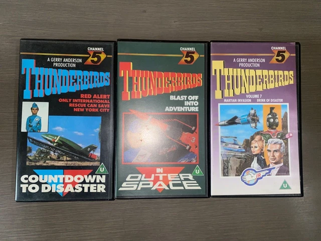 THUNDERBIRDS VIDEO TAPE VHS Collection,Gerry Anderson,3 Cassettes,UK ...