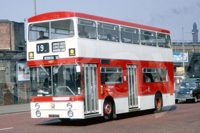 BUS PHOTO - Manchester City Transport 1017 HVM917F Atlantean Mancunian ...