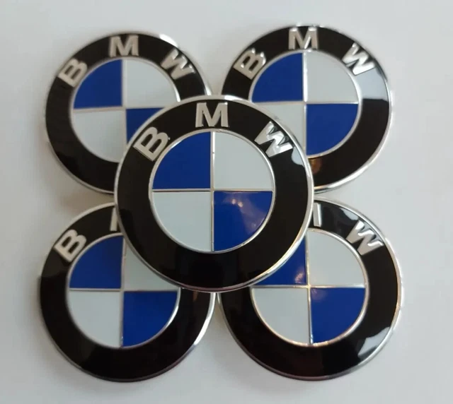 BMW GENUINE ALLOY Wheel Centre Cover Hub Cap Chrome 68mm set of 5 £17. ...