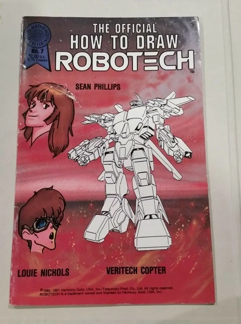 ROBOTECH THE OFFICIAL How to Draw Robotech #7 Comic Book (vintage) EUR ...