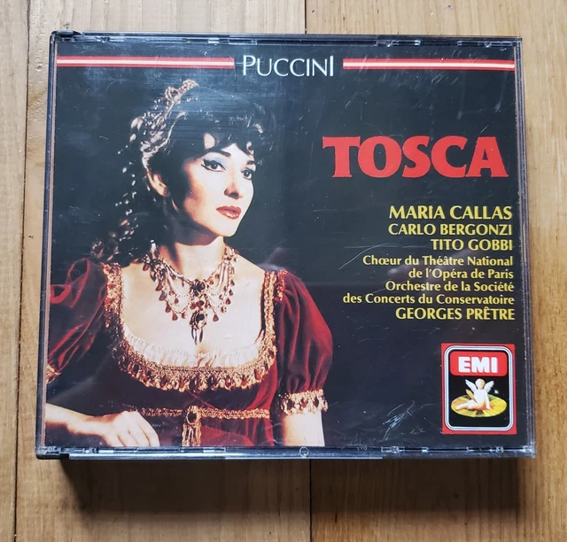 PUCCINI TOSCA - Maria Callas - Georges Pretre - Double Cd Emi 1989 EUR 3,40 - PicClick FR