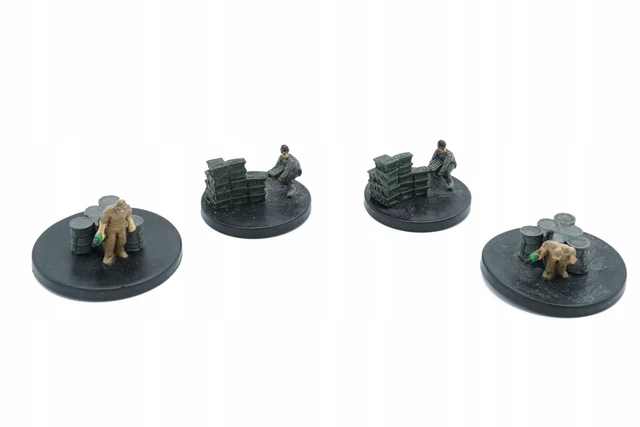 WARGAMING AXIS & Allies Ammo Dump & Fuel Depot set of plastic terrain ...