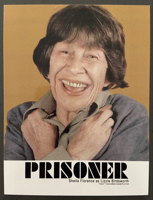 PRISONER CELL BLOCK H Sheila Florance (Lizzie Birdsworth) Cast Fan Card ...