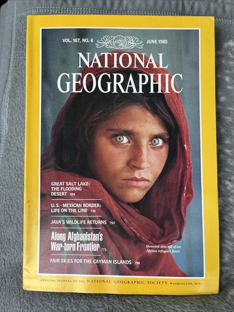 JUNE 1985 AFGHAN Girl National Geographic Magazine Iconic Cover NM Rare ...