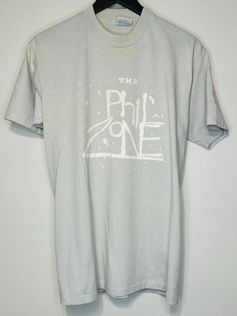 VINTAGE 80S THE Grateful Dead The Phil Zone T Shirt Size L Grey Band £ ...
