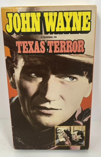 TEXAS TERROR (VHS 1985) John Wayne, Lucille Brown & Leroy Mason 1935 ...