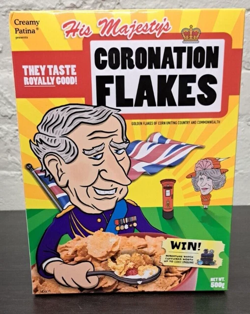 CORONATION FLAKES CEREAL King Charles III Limited Edition £34.99 ...