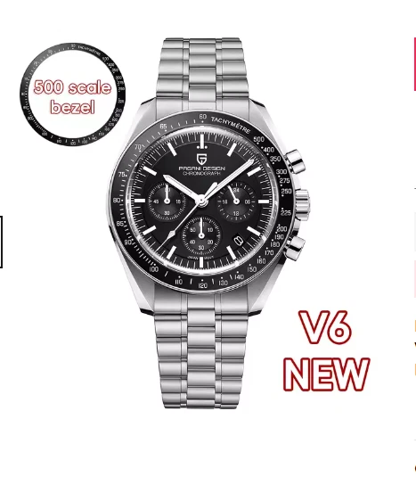 PAGANI DESIGN PD-1701 V6. "Moon Watch" Seiko VK63 Chronograph Watch ...