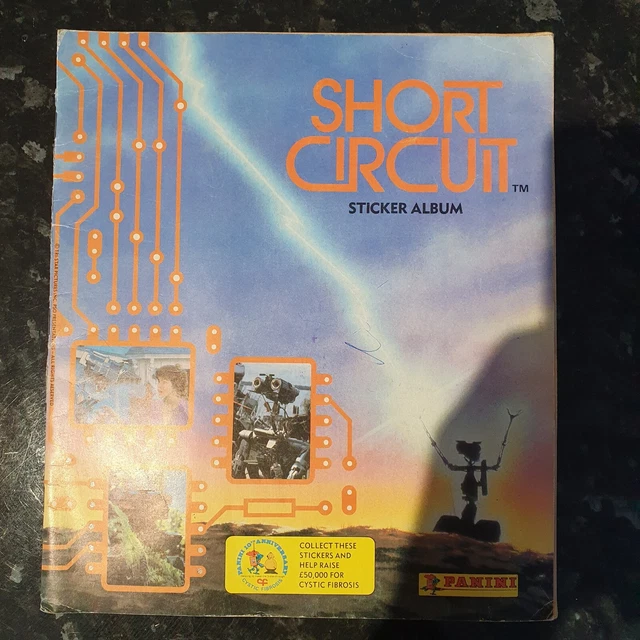 RARE RETRO 80S Panini Short Circuit Movie Sticker Album - 11 Stickers ...