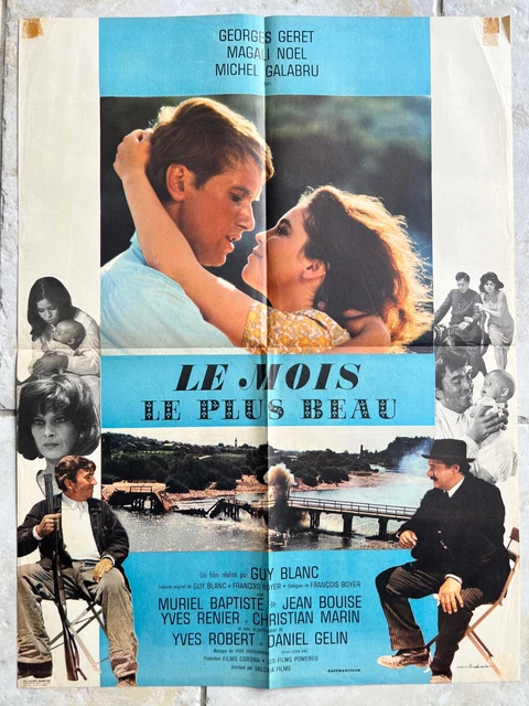 LE MOIS LE PLUS BEAU Affiche de cinéma originale 1968, 60X80 film, poster EUR 9,99 - PicClick FR