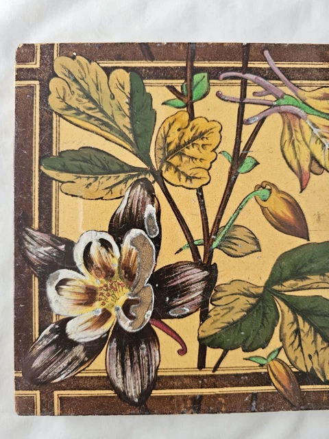 PASSION FLOWER ANTIQUE Floral Design 6 Inch Tile Sherwin & Cotton ...
