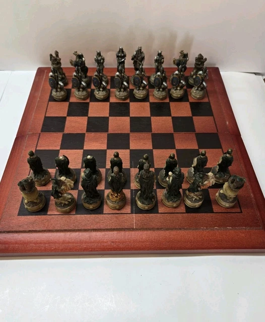 SKELETON SLAYER GOTHIC Fantasy Skull Chess Men Set - Read £40.80 ...