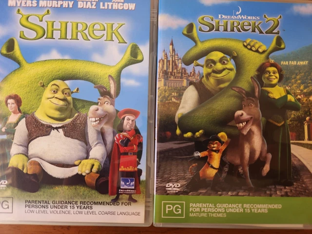 SHREK 1 + 2 Bundle DVD Mike Myers Eddie Murphy Region 4 $10.00 ...