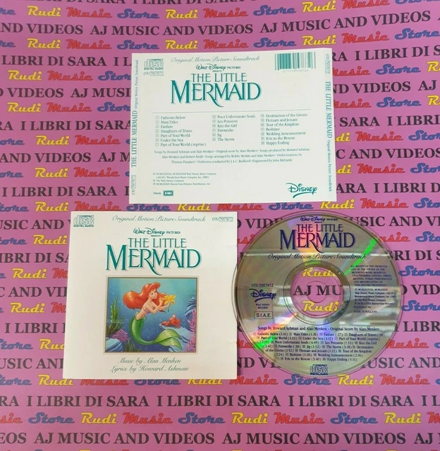 1989 HOWARD ASHMAN Alan Menken no VHS DVD SOUNDTRACK THE LITTLE MERMAID ...