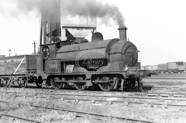 PHOTO BRITISH RAILWAYS Steam Locomotive Class LYR23 51390 at Accrington ...
