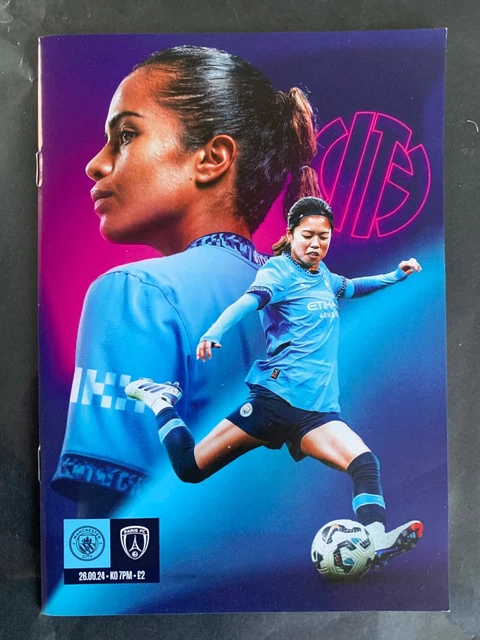MANCHESTER CITY WOMEN v Paris FC 2024 £2.75 - PicClick UK