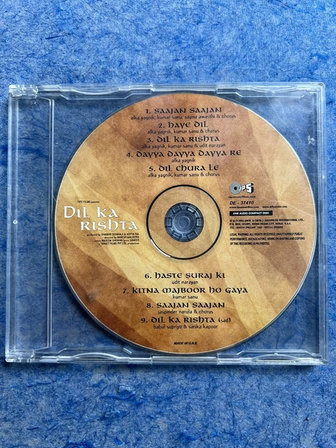 DIL KA RISHTA - Bollywood Hindi Audio CD (No Inlay) £1.75 - PicClick UK