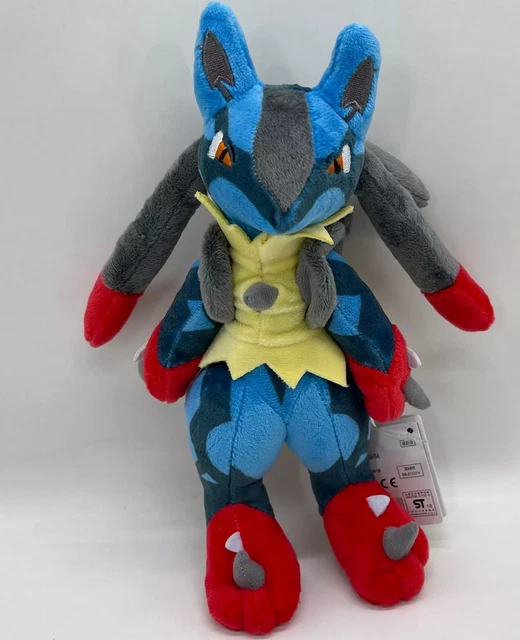 MEGA LUCARIO PLUSH Soft Toy Doll Stuffed Animal Teddy 10" £21.16 ...