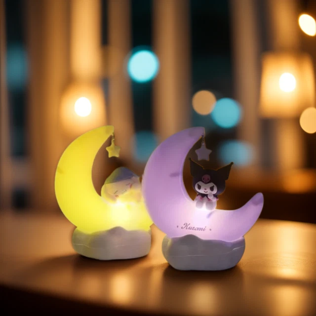SANRIO KUROMI MY Melody Cinnamoroll Light Night Figure Toy Sweet Home ...