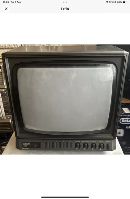 VINTAGE RETRO FIDELITY CRT 14" TV Television Gaming Room £59.99 ...