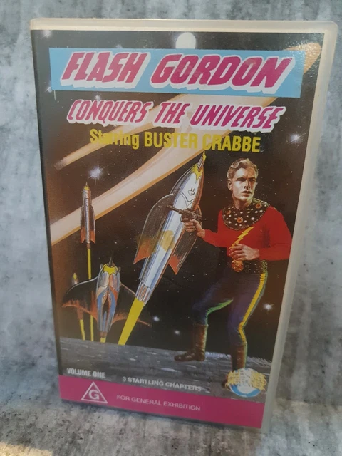 FLASH GORDON CONQUERS the universe vol. 1 VHS Video Cassette Tape Cult ...