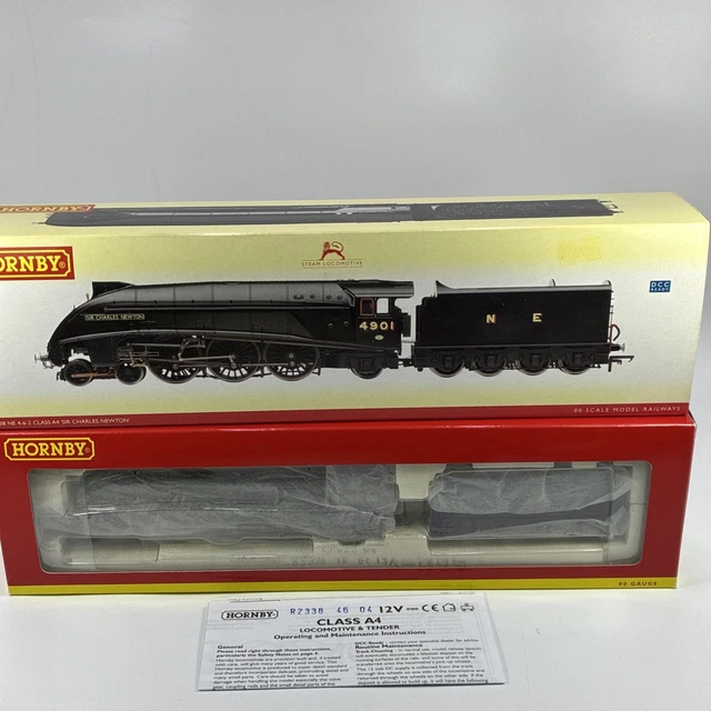 HORNBY R2338 OO Gauge Sir Charles Newton 4-6-2 Class A4 NE Black DCC ...