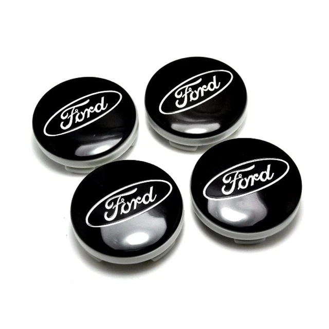 FORD ALLOY WHEEL CENTRE CAPS BLACK 4x 54MM FOR MOST MODELS FOCUS FIESTA ...