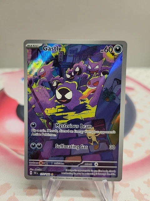 GASTLY 177/162 NM Illustration Rare Sv: Temporal Forces Holo Pokemon ...