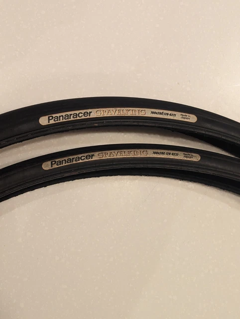 PANARACER GRAVELKING SLICK 700x28c 28c black 28mm gravel tyre king £10. ...