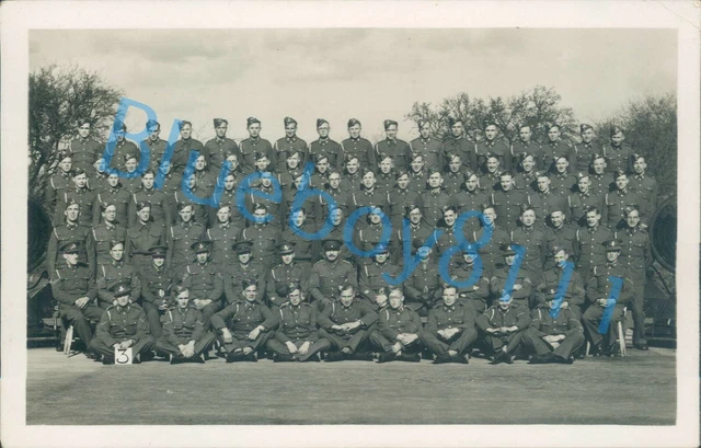 WW2 ROYAL ARTILLERY Company Group Photo on unposted postcard £14.19 ...