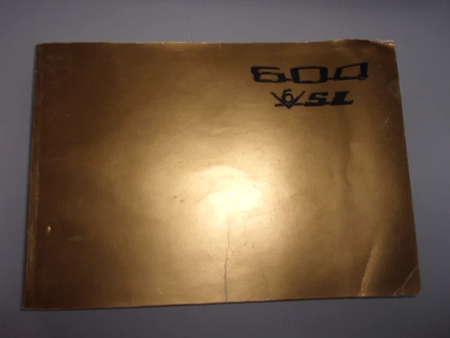 RARE NOTICE D'EMPLOI entretien livret conduite PEUGEOT 604 V6 SL EUR 25 ...