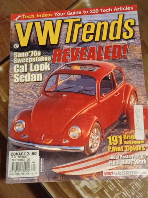 VW TRENDS MAGAZINE September 2000 Beetle Splitscreen Bus Type 34 ...
