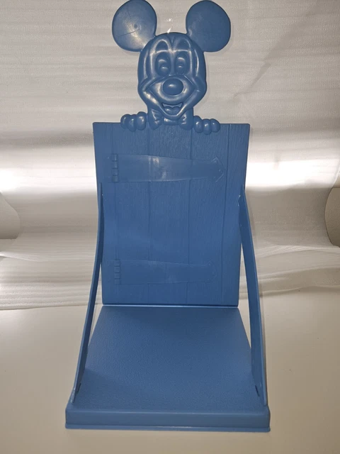 DISNEY 1970S MICKEY Mouse Plastic Book Stand Rare Vintage Blue £15.00 ...