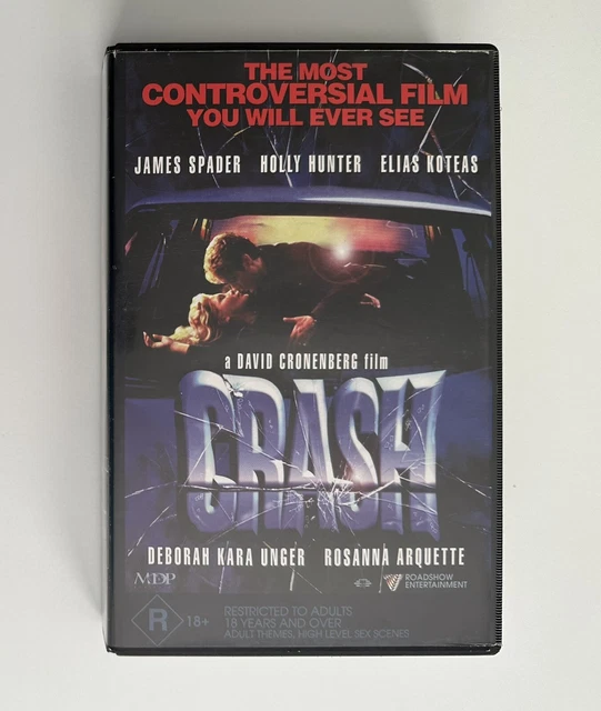 CRASH [VHS] ROADSHOW Big Box Ex-Rental Video Tape David Cronenberg 1996 ...