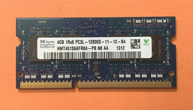 🔴SKHYNIX 4GB 1RX8 PC3L-12800S LAPTOP RAM MEMORY HMT451S6AFR8A-PB £7.24 ...