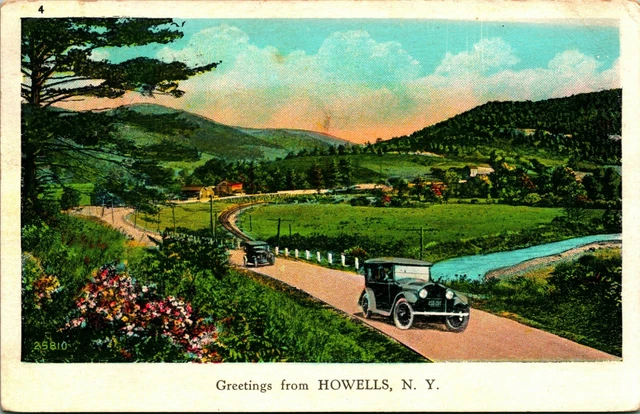 GENÉRICOS CARRETERA PAISAJE Saludos De Howells New York Ny Wb Tarjeta ...