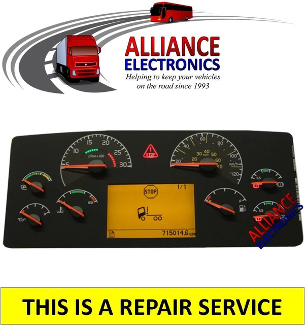 VOLVO FH FM B12 B8 B5 7900 Instrument Cluster Dashboard Panel Dash ...