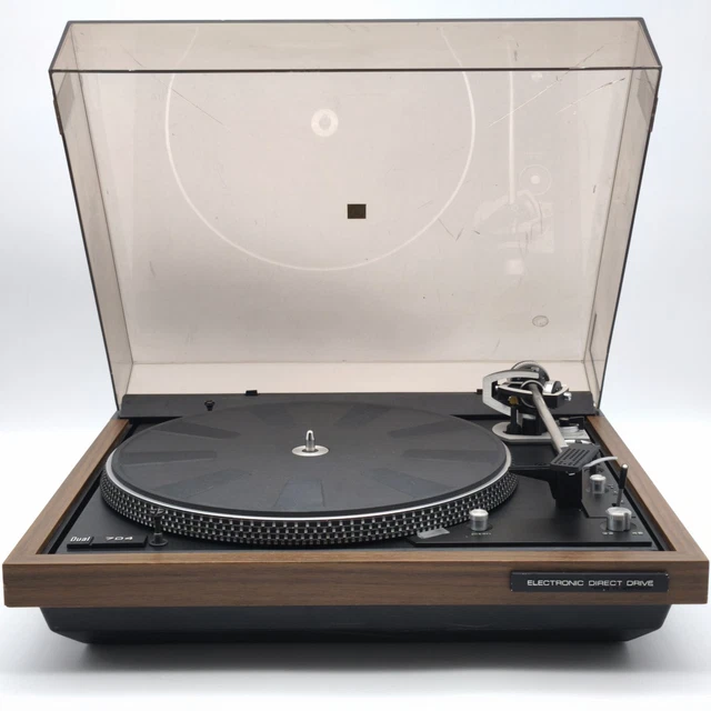 DUAL ELECTRONIC DIRECT Drive (CS-704) Schwarz/Holz - Turntable ...