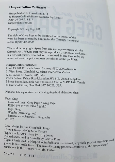 NOW AND THEN: The original yellow wiggle by Greg Page (Paperback) 1st ...