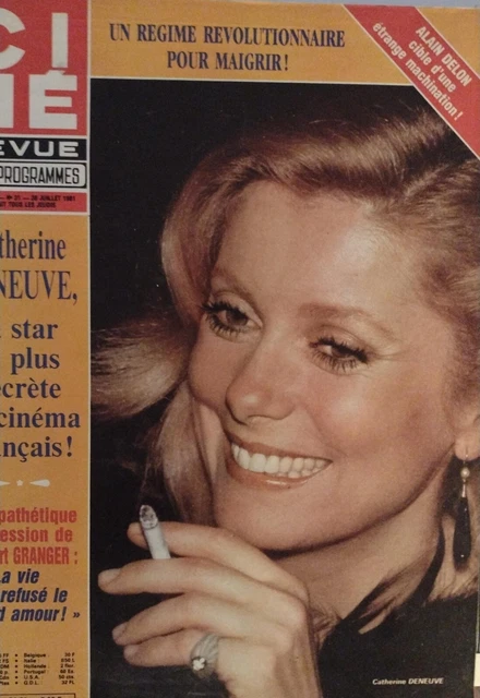 CINE REVUE /CATHERINE Deneuve-Stewart Granger-Theda Bara-Delon-Lone Ranger /0781 EUR 6,00 ...