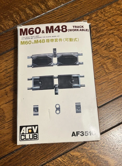 AFV CLUB MODEL Kit AF3510 M48 & M60 Tracks Workable Accessory Sealed ...