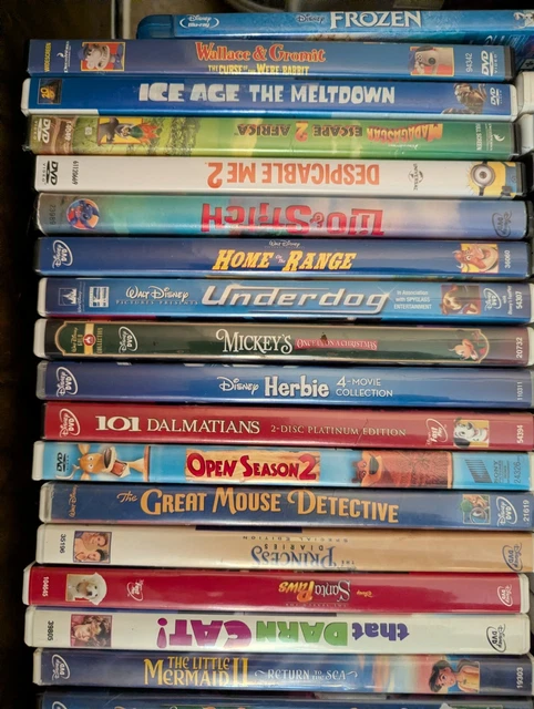 62 ALL DISNEY & PIXAR DVD Kids Movie Lot Classic Titles TESTED $103.96 ...
