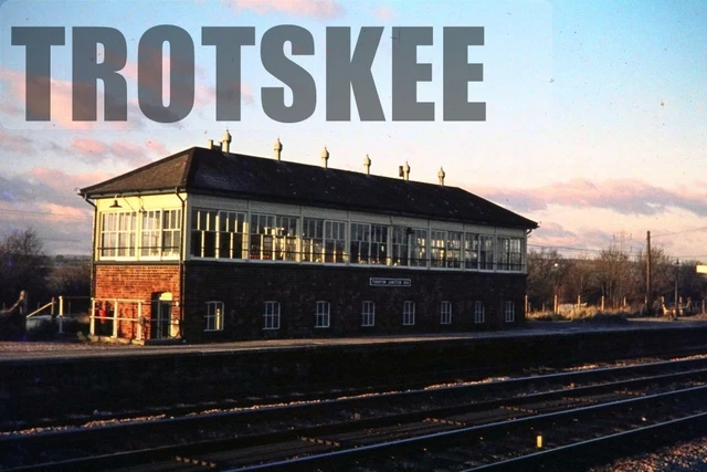 35MM SLIDE BR British Railway Scene View Tiverton Signal Box 1973 ...