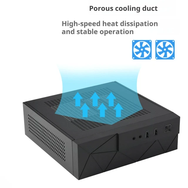 DESKTOP CASE LIGHTWEIGHT Pc Chassis Mini-itx Computer Case with Wi-fi ...