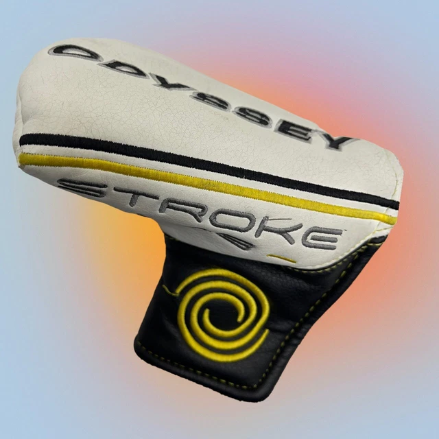ODYSSEY STROKE LAB BLADE PUTTER HEADCOVER Golf Head Cover White Black ...