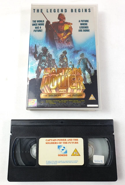 CAPTAIN POWER & THE SOLDIERS OF THE FUTURE Big Box Ex Rental VHS Video ...