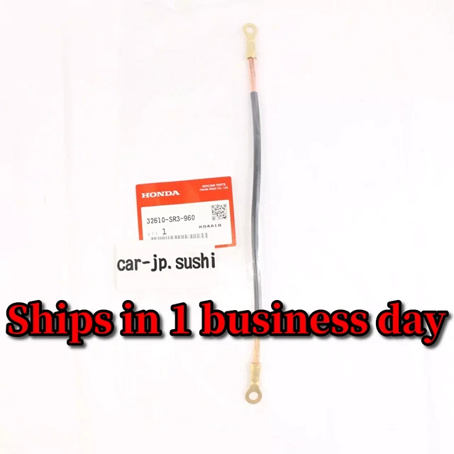 HONDA GENUINE CIVIC CRX DEL SOL EG2 Battery Cable Sub Earth 260mm 32610 ...